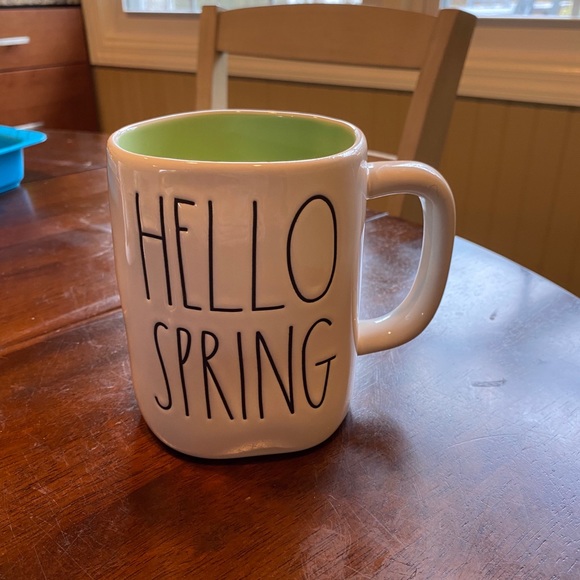 Rae Dunn | Dining | Rae Dunn Hello Spring Green Inside | Poshmark